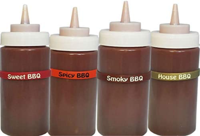 Why Use Silicone Squeeze Bottle Labels? - Twinkling Tina Cooks