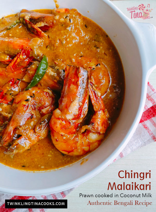 Chingri Malaikari | Bengali Prawn Curry in Coconut Milk - Twinkling ...